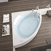 Hafro Nova Ванна 140x140 см, угловая без панелей Whirlpool, цвет: белый ...
